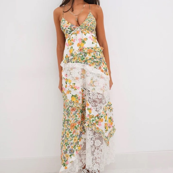 For Love And Lemons | Dresses | Rosalyn Maxi Dress Marigold M | Poshmark